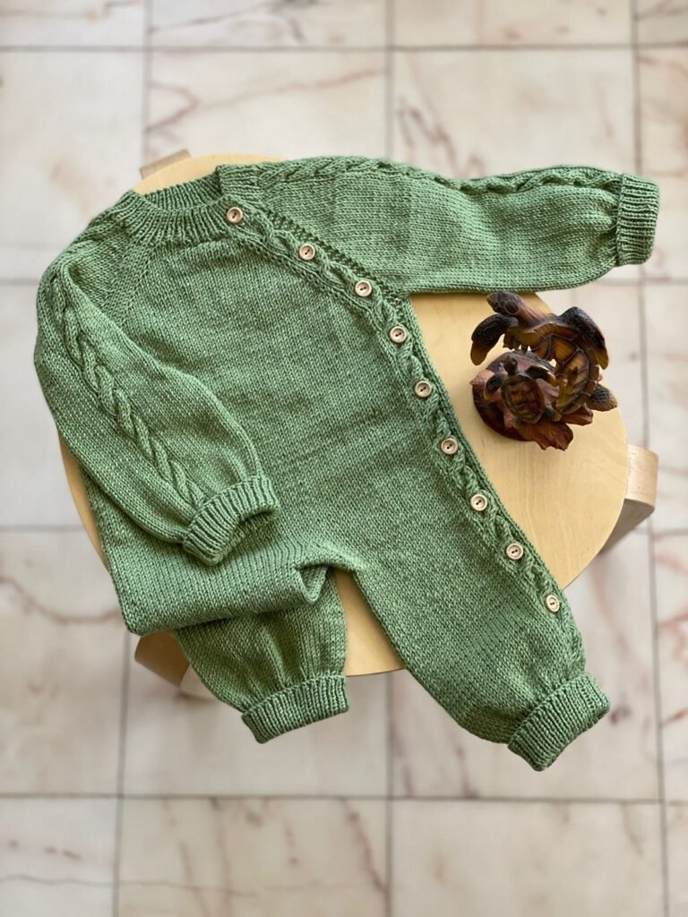 Baby Jumpsuit Knitting Pattern – Crafts By Miss Weave